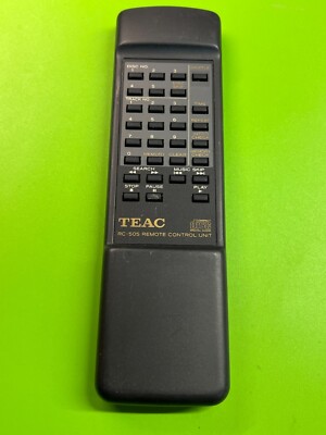 TEAC RC-505 REMOTE CONTROL - PD-D1200 PD-D1260 PD-D1500 PD-D2200 PD ...