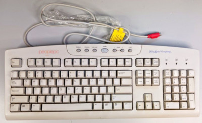 Vintage Hewlett Packard Ford Motor Co PeoplePC Keyboard PS2 5184-9650 ...