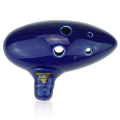 6 Hole Ocarina, Legend of Zelda Ocarina of Time Replica (Blue ...