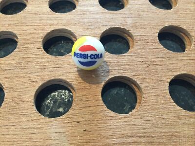 Vintage | "Pepsi-Cola" | Red & Blue on Yellow Swirl | Marble | eBay