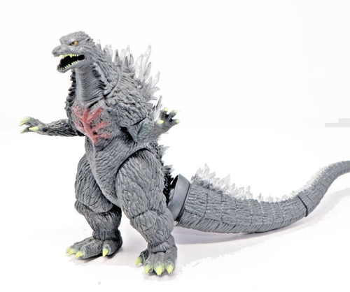 BANDAI 9" Tall RED FIRE SCAR CHEST GODZILLA Figure TOKYO SOS Open Jaw ...