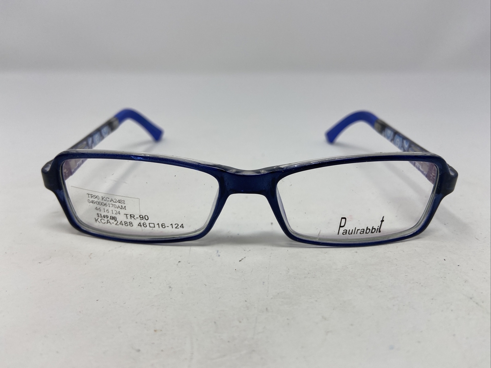 Paul Rabbit KCA-2488 46-16-124 Blue Crystal Full Rim Eyeglasses Frame ...