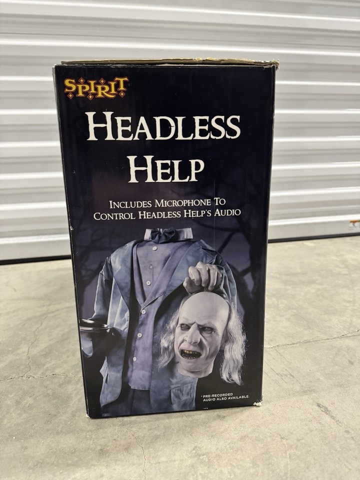 Headless Help 2019 Spirit Halloween Animatronic Prop | eBay
