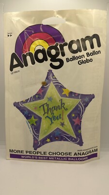 Anagram Star Thank You Balloon | eBay Australia