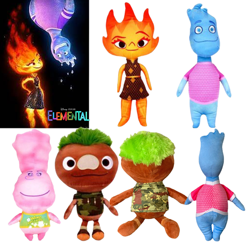 Elemental Ember Wade Gale Fern Plush Toys Action Figure Stuffed Doll ...