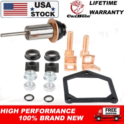 Starter Solenoid Repair Rebuild Kit Plunger Contacts Set For Toyota ...