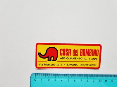 Adhesive Casa Del Child Savona Sticker Autocollant Vintage 80s Original ...