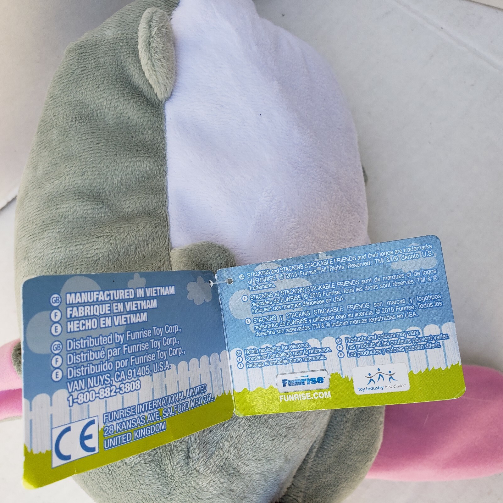 Plush Doll Stackins Stackable Friends Bonny the Bunny Pillow Funrise ...