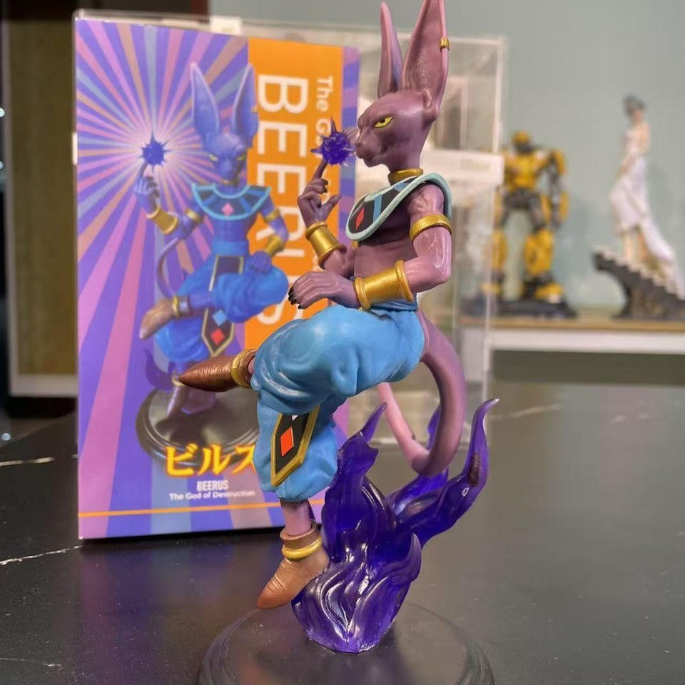 Dragon Ball Beerus Sitting Figure PVC Anime God of Destruction Model ...