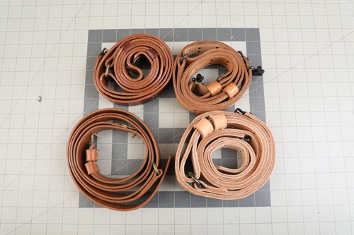 Modern Commercial & USGI M1907 Style 1 1/4" Leather Rifle Slings, MRT ...