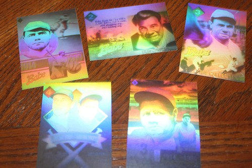 1992 GOLD BASEBALL GEORGE HERMAN ''BABE'' RUTH 5 CARD HOLOGRAM | eBay UK