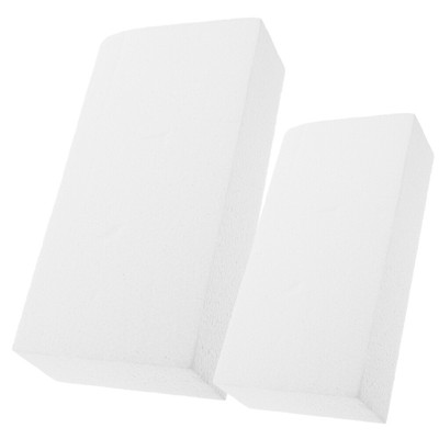 2 Pcs Sculpting Foam Blocks Polystyrene Painting Rectangular DIY Crafts ...
