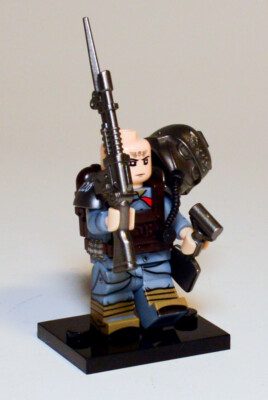 Custom LEGO Warhammer 40k Imperial Guard Death Korps Brick Mini Figures ...