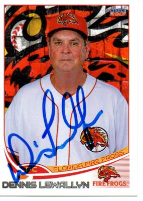 Dennis Lewallyn 2017 Florida Fire Frogs Signed Card | eBay