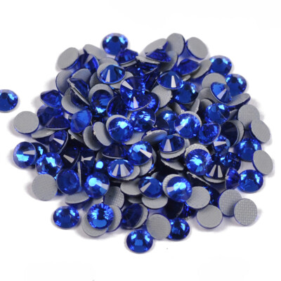 Sapphire Hotfix Flatback Beauty Strass Crystal Adhesive Rhinestones For ...