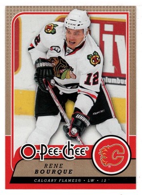 Rene Bourque - Calgary Flames (Hockey Card) 2008-09 O-Pee-Chee # 236 ...