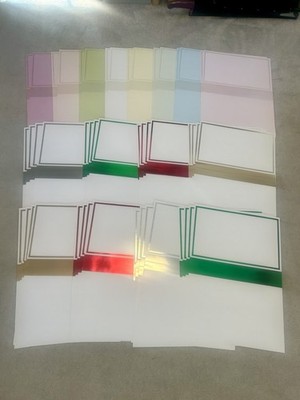 48 Large A4 White Blank Cards For Card Making, Christmas Colours, NO ...