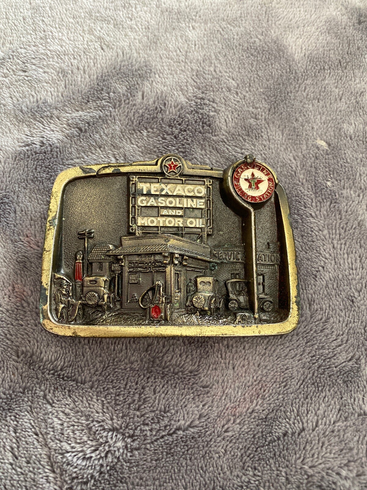 Vintage The Great American Buckle Company Texaco Belt Buckle Rare! | eBay