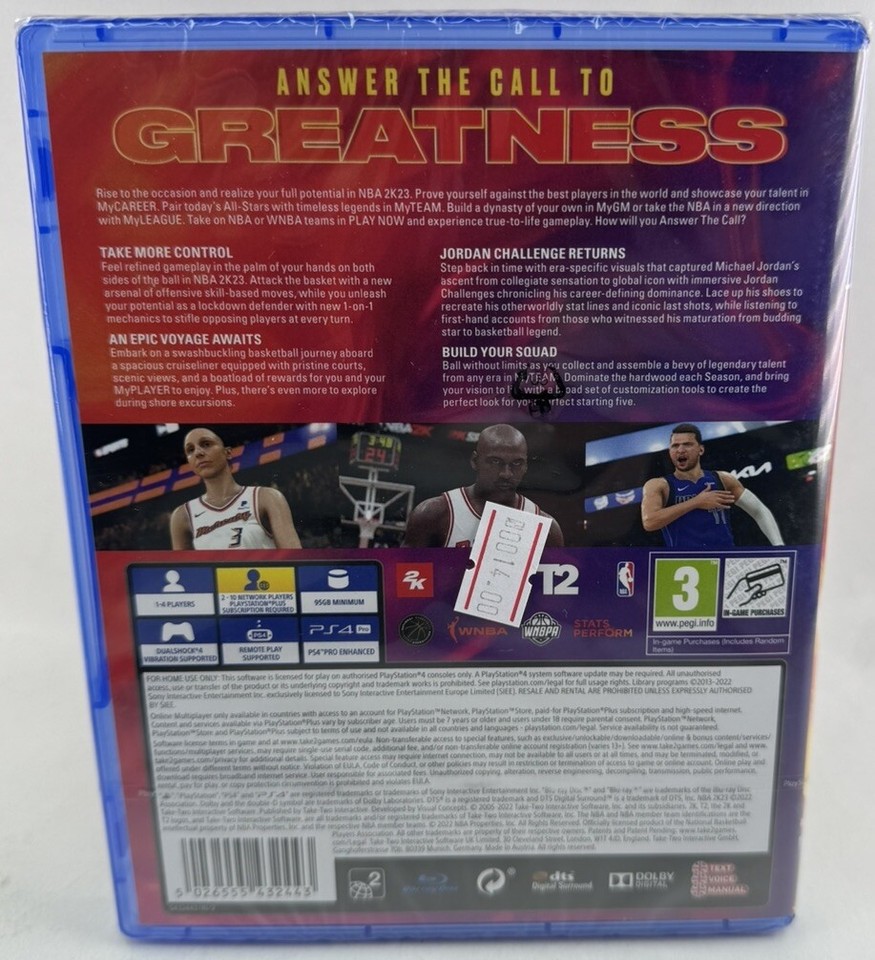 NBA 2K23 - New & Sealed PS4/Playstation 4 Game 5026555432443 | eBay