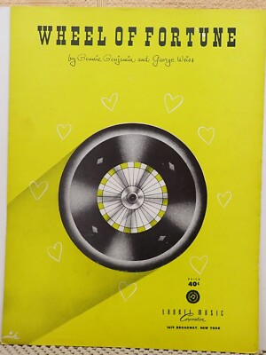 Wheel of Fortune - Benny Benjamin & George Weiss - Sheet Music 1952 | eBay