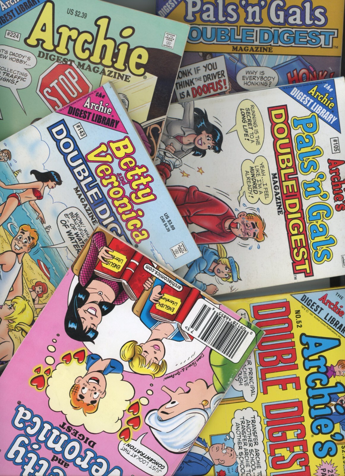 You Choose Archie Betty and Veronica Jughead Digests Double Digests ...