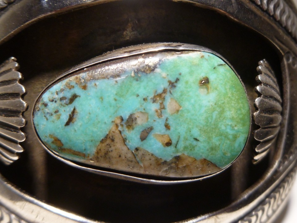 Carl Allen Begay 1912-1972 Navajo Cuff Bracelet Shadow Box Turquoise ...