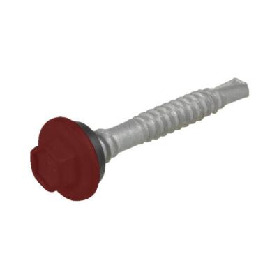 Pack of 5 Manor Red 12g x 39mm NEO Hex Metal Top Grip Roofing Screw ...