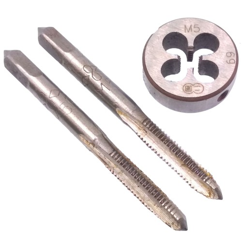 HSS M5 x 0.8mm Taper & Plug Tap & M5 x 0.8mm Die Metric Thread Right ...