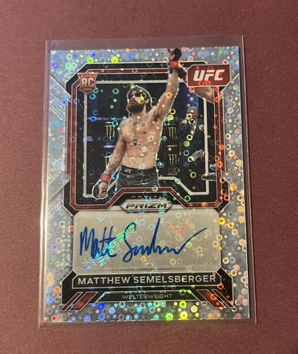 Matthew Semelsberger 2023 Prizm UFC 1st Autograph Silver Rookie Auto ...