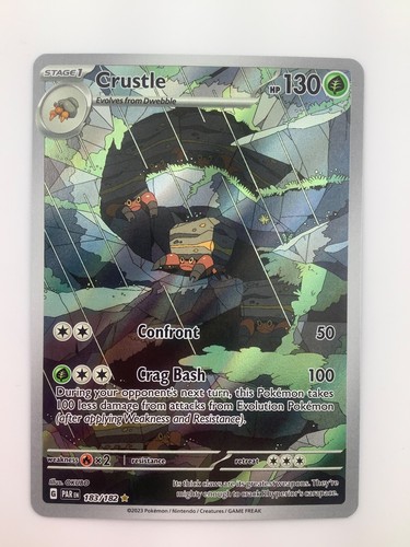 Pokemon TCG Crustle 183/182 Paradox Rift Illustration Rare NM | eBay