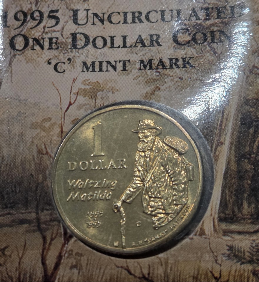 1995 Waltzing Matilda Uncirculated $1 Coin Set B, C, M, S | eBay Australia