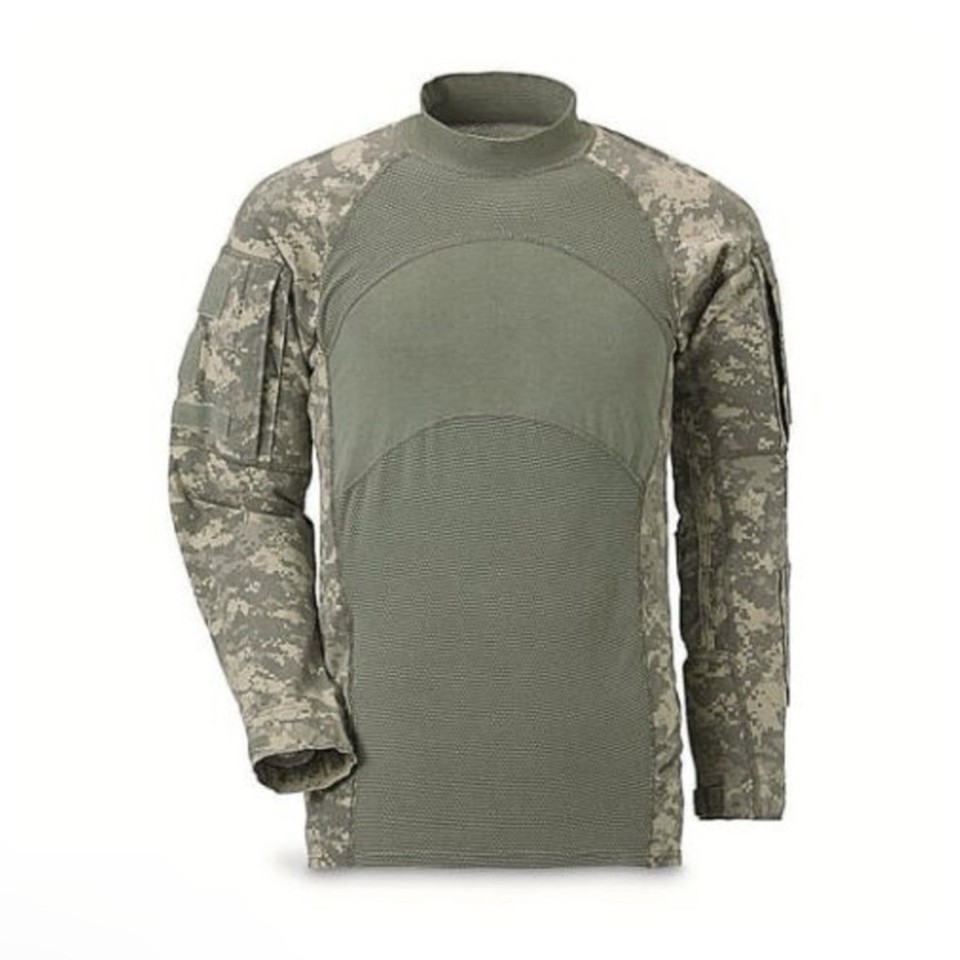 Massif US Army Combat Green Camo Shirt (ACS) Flame Resistant ACU Size ...