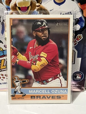 2025 Topps Heritage MARCELL OZUNA #152 Alternate Cartoon Variation SP ...