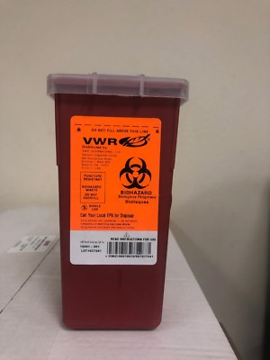 VWR 19001-001 Single Use Sharps container Systems With Lid | eBay