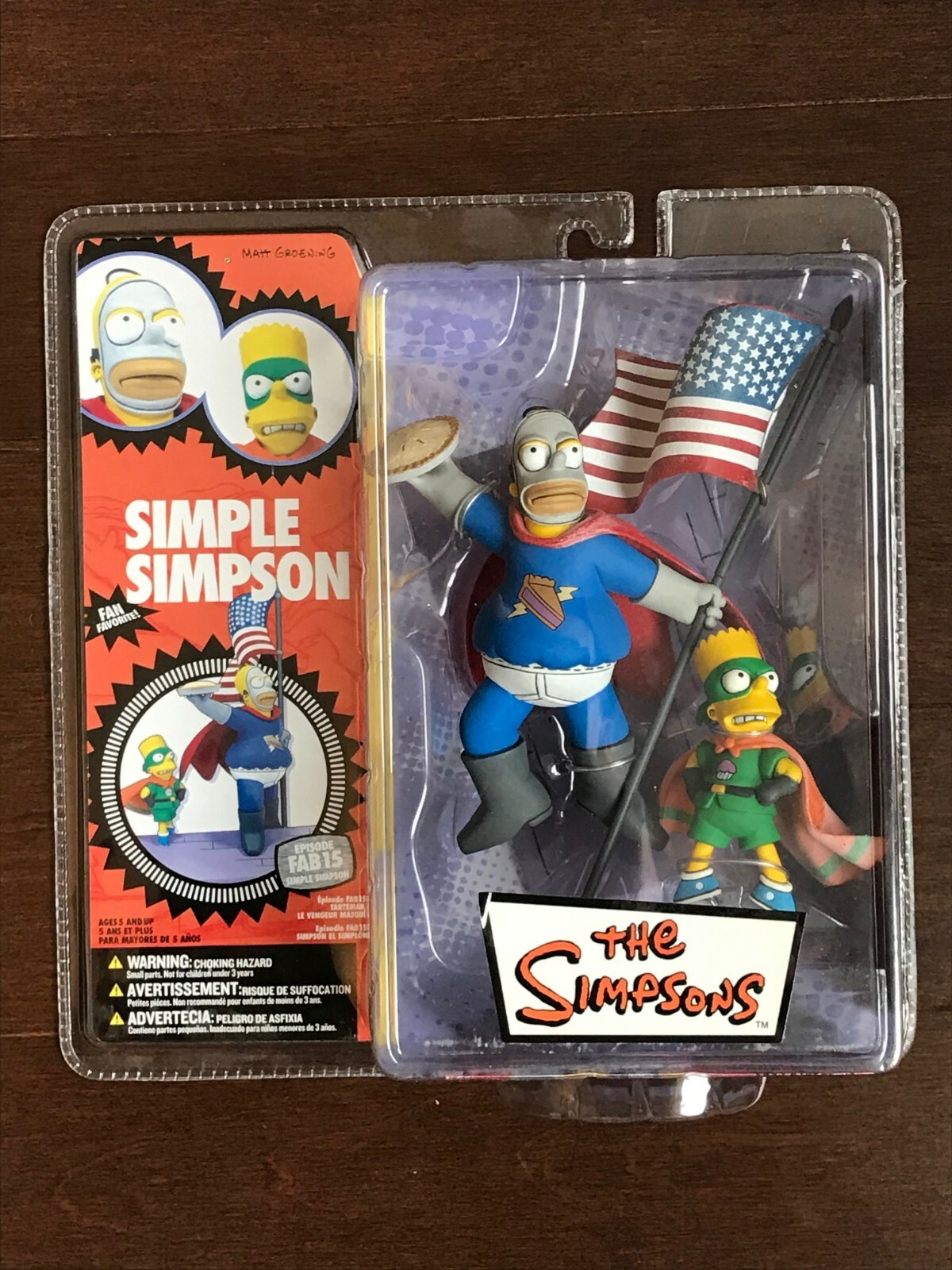 THE SIMPSONS MCFARLANE FIGURINE - SIMPLE SIMPSON PIE MAN ACTION FIGURE ...