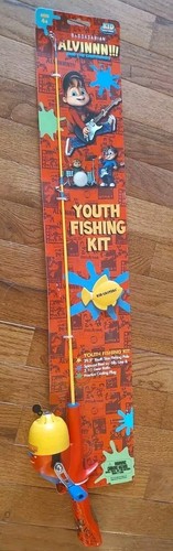 New Youth 29.5" Alvin and the Chipmunks Rod & Reel Kids Fishing Pole ...