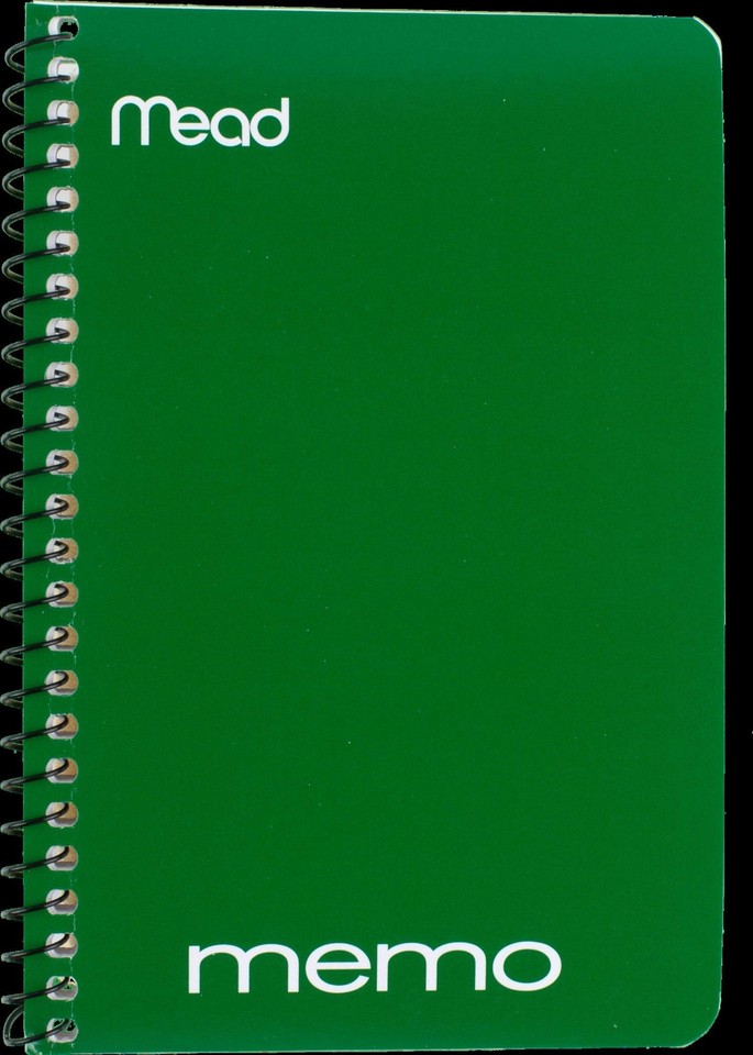 Mead Memo Pads, 8 Pack, Lined College Ruled Paper, Pocket Notebook ...