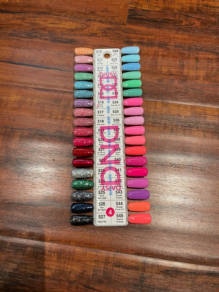 DC&DND Daisy Color Chart Gel Polish Color Sample Chart Palette Display ...