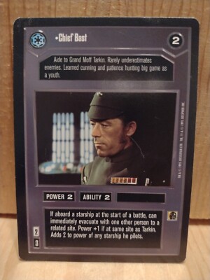 1995 Star Wars Card Game: CHIEF BAST. Black BORDER MC9 | eBay