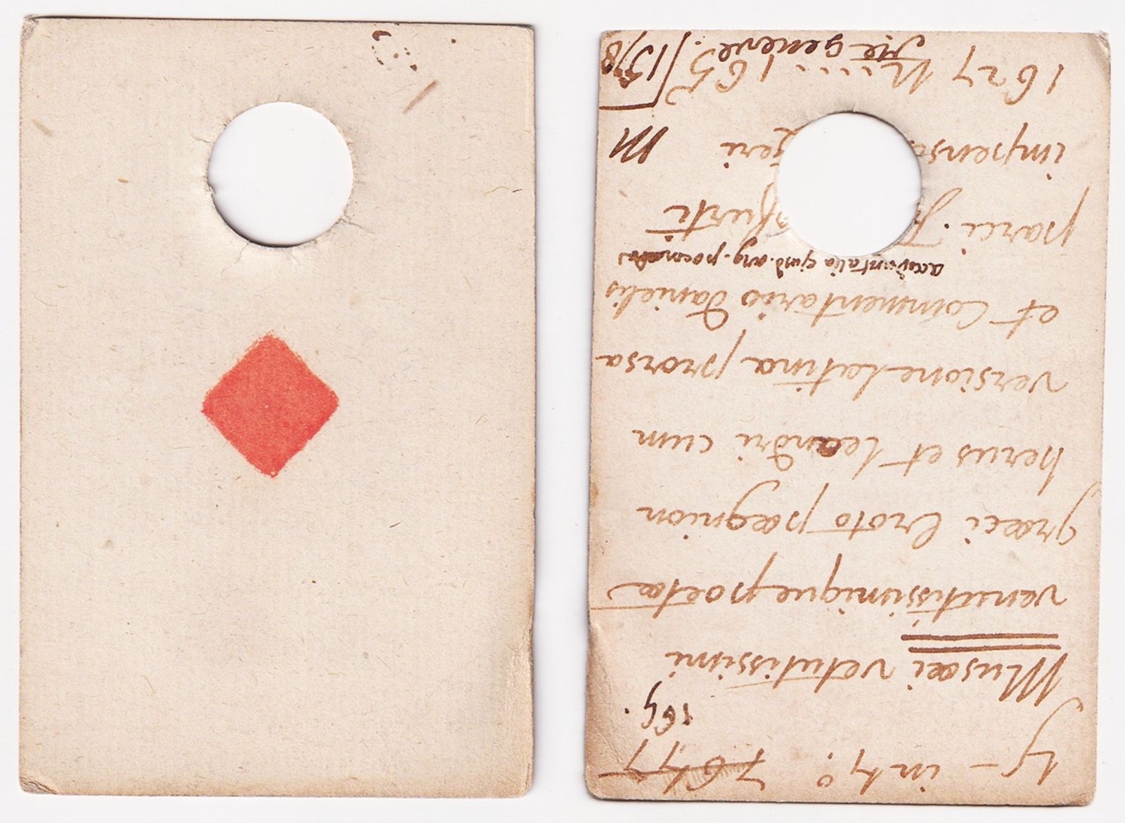 Playing Card Diamond Ace Secondary Use Playing Cards France 18th ...