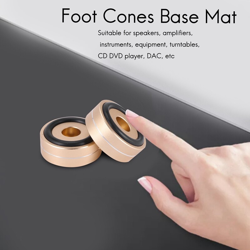 4PCS Turntable Isolation Feet Pads Aluminum Speaker Spikes Stand Foot ...