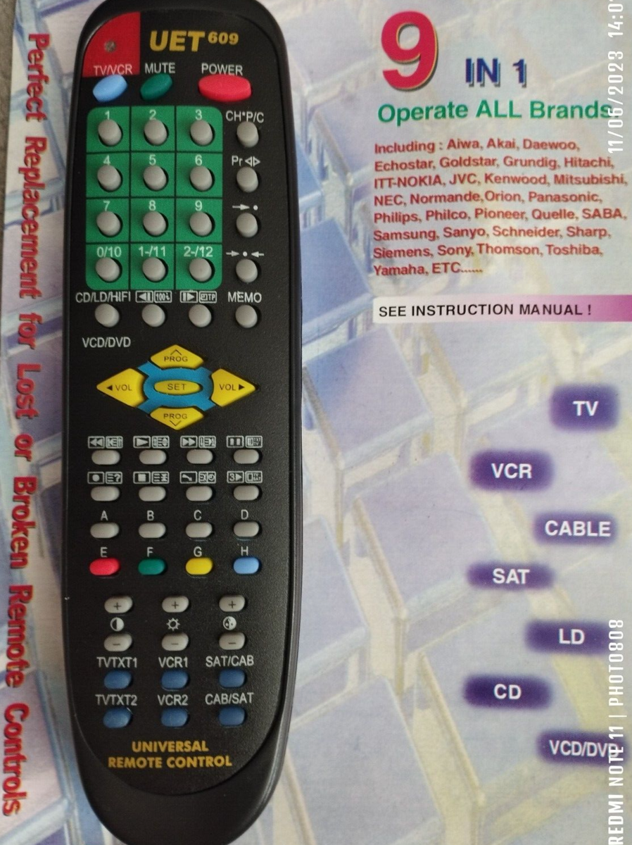 Universal Remote Lm 1079 Manual