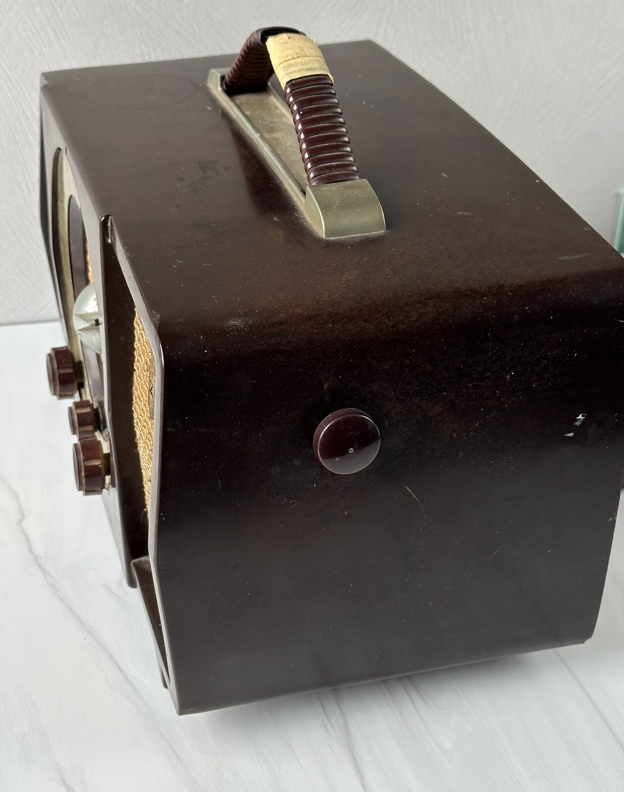 BEAUTIFUL VINTAGE ZENITH BROWN BAKELITE AM/FM TUBE RADIO MODEL H724Z1 ...