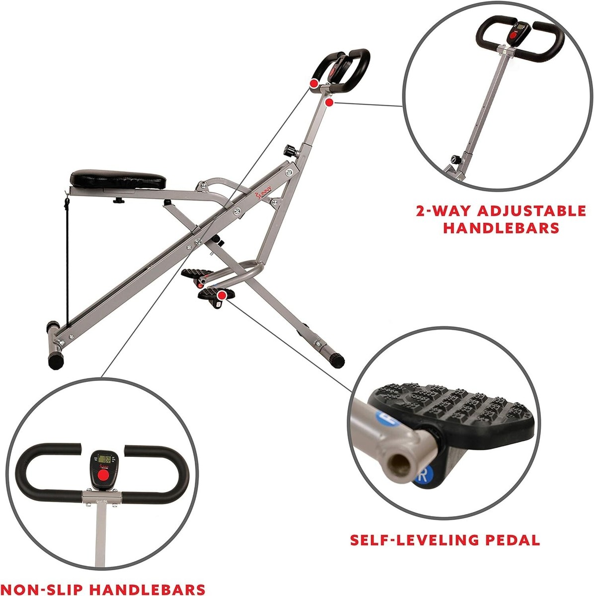 Deep Squat Machine For Women Foldable Squat Machine With 12-Level ...
