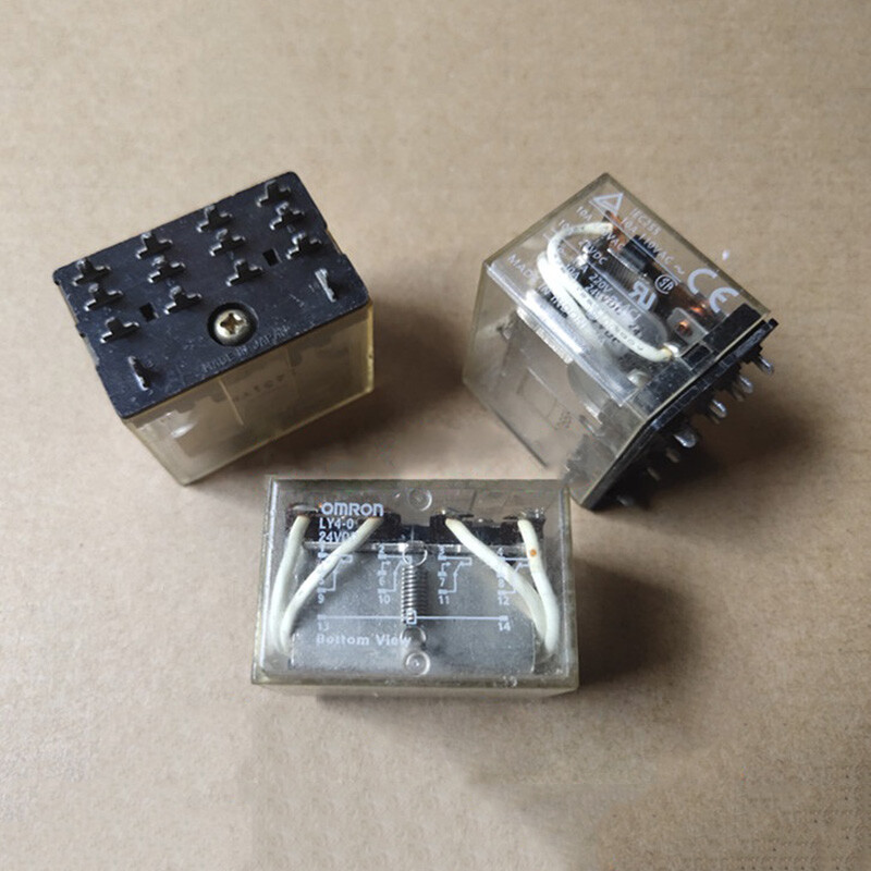 1Pc OMRON LY4-0 24VDC Intermediate relay 24VDC 10A 110VAC 14Pin | eBay
