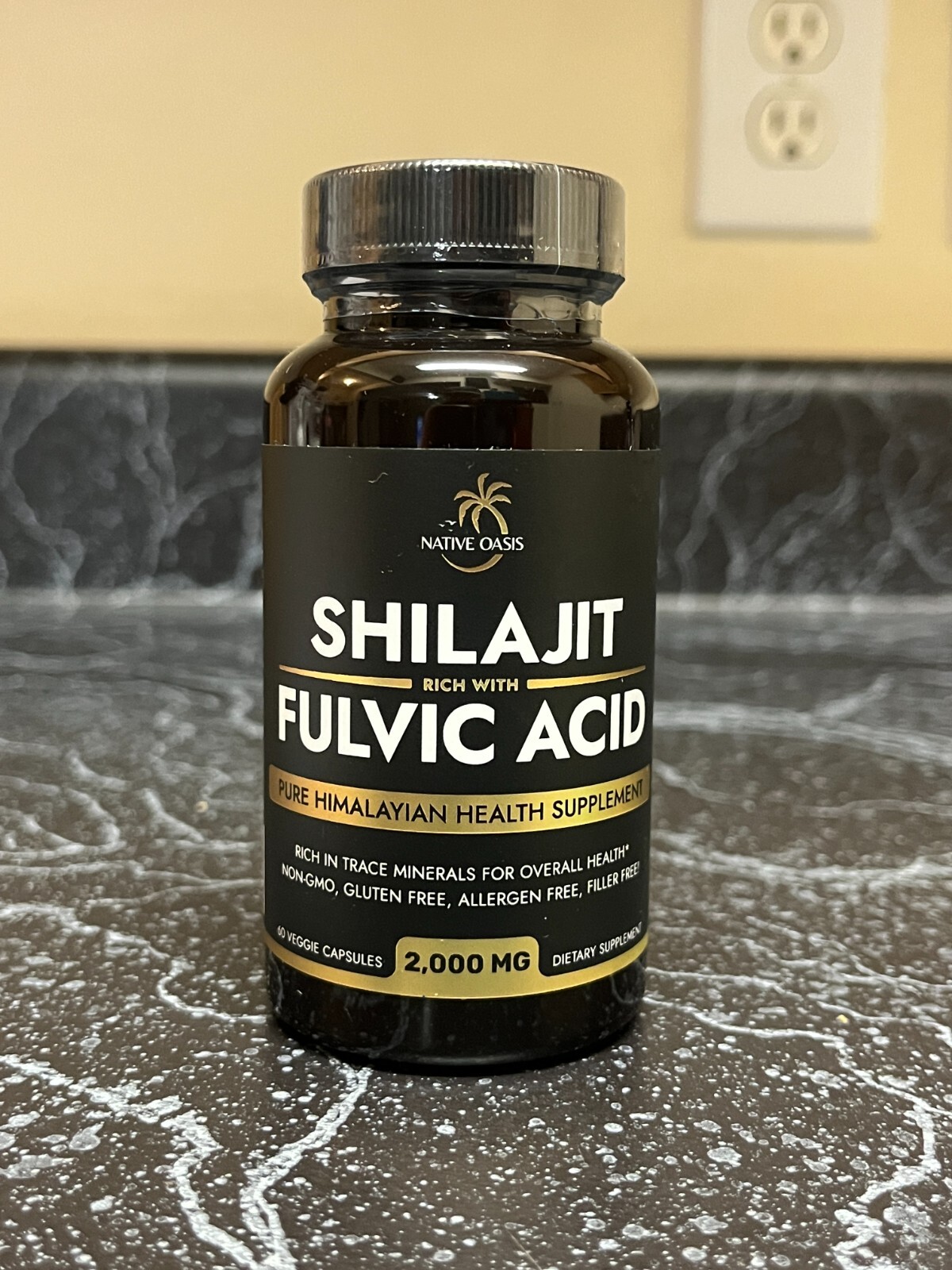 Native Oasis - Shilajit Fulvic Acid - Pure Himalayan 2000mg 60ct ...