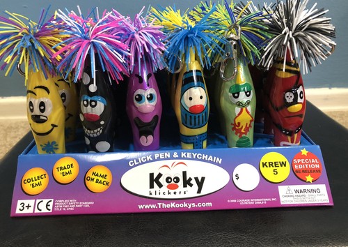 Kooky Klickers Krew 5 Collector Pen Set Of 6 Collectible & Fun To Hold ...