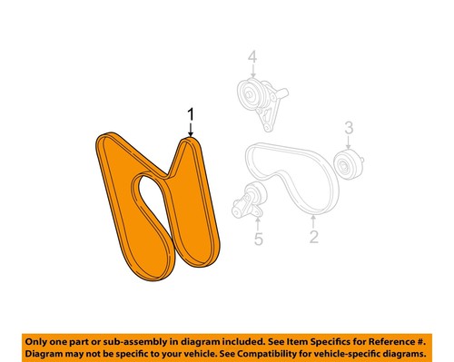 GM OEM-Serpentine Drive Fan Belt 12637204 | eBay