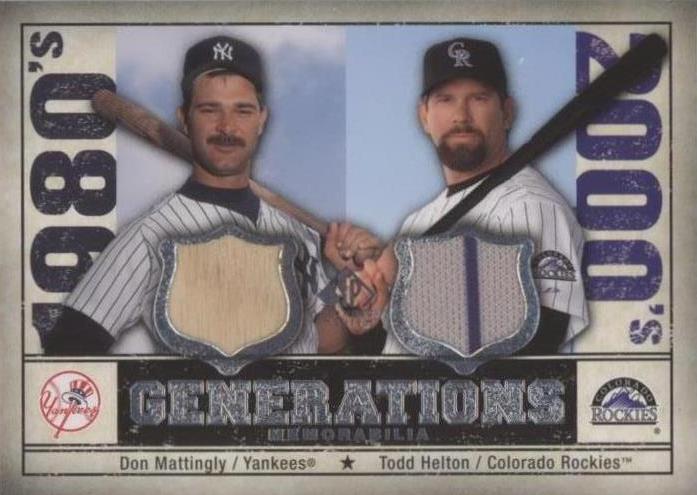 2008 SP Legendary Cuts - Generations Dual Memorabilia Don Mattingly ...