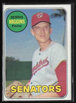 1969 Topps #441a Dennis Higgins VAR Washington Senators Card | eBay